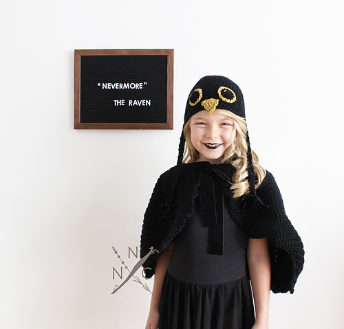 Ravelry: The Annabel Lee Raven Set pattern by Naturally Nora
