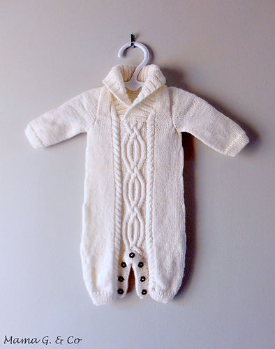 Ravelry: Rompers with cable panel pattern by Patons Australia