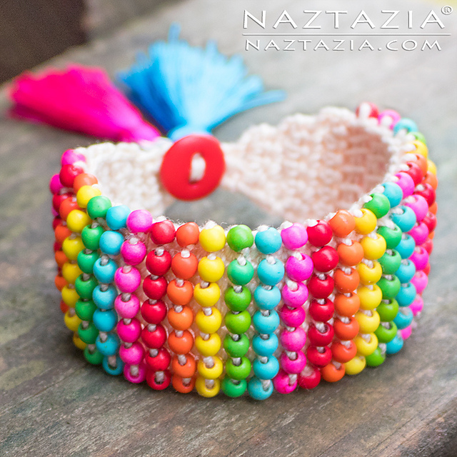 Ravelry: Boho Bead Bracelet pattern by Naztazia
