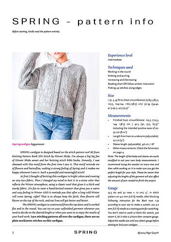 Ravelry: SPRING cardigan pattern by Ngo Quynh