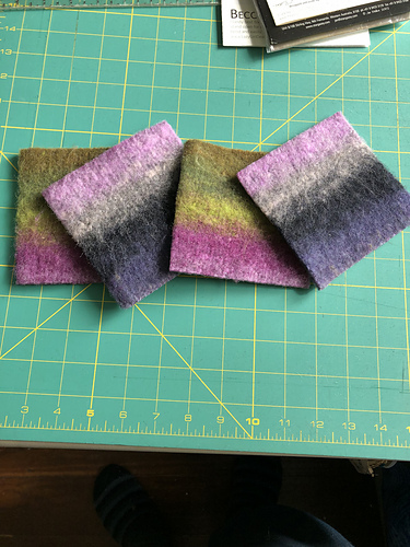 Ravelry: Rothko Felted Coasters pattern by Patricia Hart