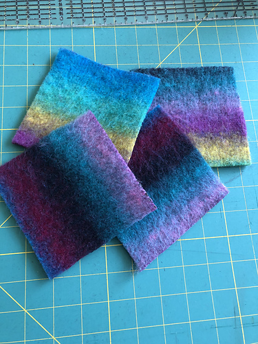 Ravelry: Rothko Felted Coasters pattern by Patricia Hart