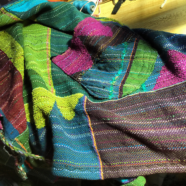 Ravelry: nickolena's Cotton peacock Saori vest