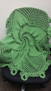 Ravelry: nicolemendi's Mid Green Mandala Throw