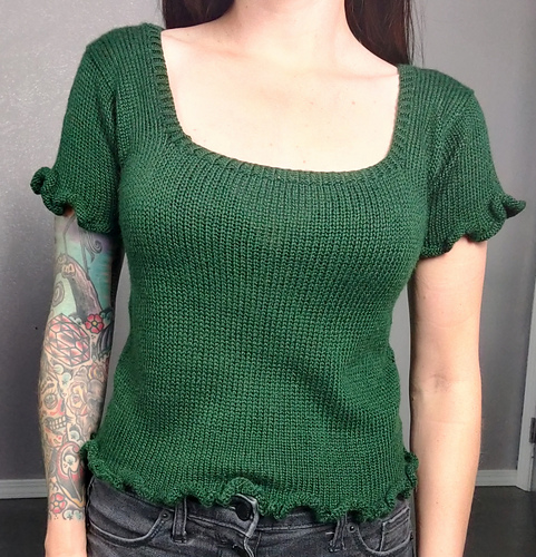 Ravelry: Ruffle Crush Top pattern by Nicole ThorsonKnits