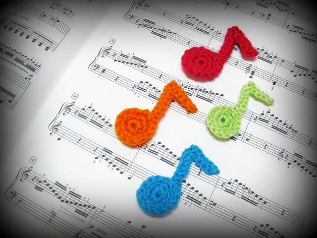 Ravelry: Crochet Musical Note Tutorial pattern by Joy Morgan