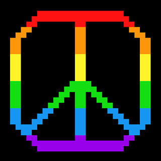 Ravelry: Peace Rainbow Pixel Tapestry pattern by Nikki In Knots