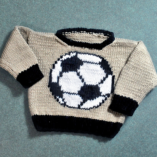Ravelry: Soccer Ball Pullover pattern by Gail Pfeifle, Roo Designs