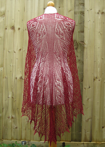 Ravelry: Weirwood tree shawl pattern by Agata A. Piasecka