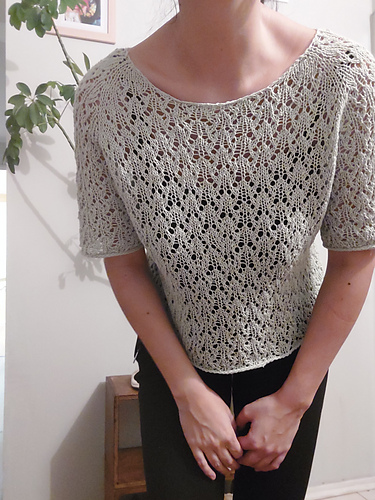 Ravelry: Dappled Lace Raglan pattern by James N Watts