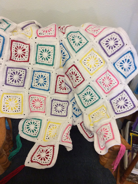 Ravelry: Rainbow Crocheted Afghan pattern by Emma L. Willey