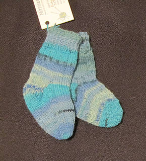 Ravelry: nittineedles' Blue Baby Socks