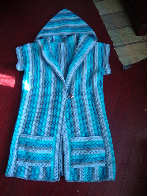 Ravelry: Hooded Jacket and Cap pattern by Pingouin