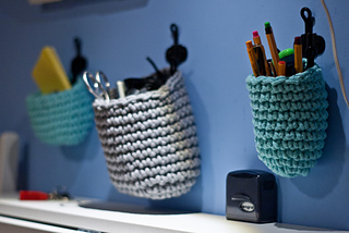 Ravelry: niwlen's Home Office Crochet Baskets