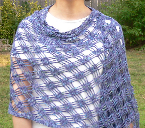 Ravelry: Lattice Lace Wrap pattern by Caron Design Team