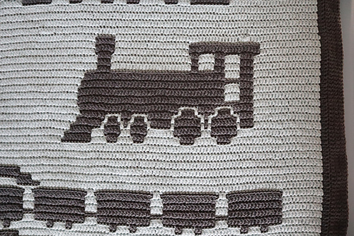 Ravelry: Personalized Baby Train Blanket pattern by Heather Noble