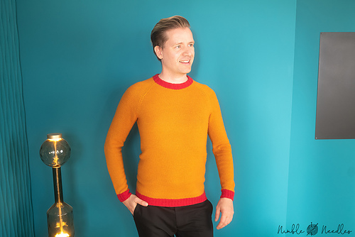 Ravelry: Easy bottom-up Raglan sweater pattern by Norman Schwarze