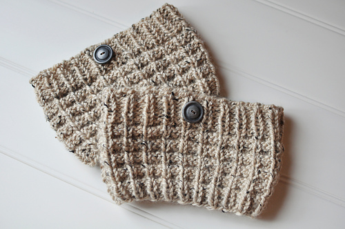 Ravelry: Waffle Knit Boot Cuffs pattern by Nona Davenport