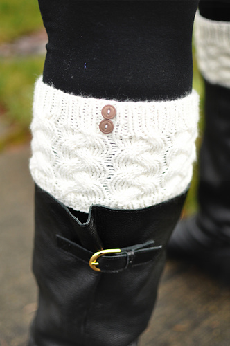 Ravelry: Braided Cable Boot Cuffs pattern by Nona Davenport
