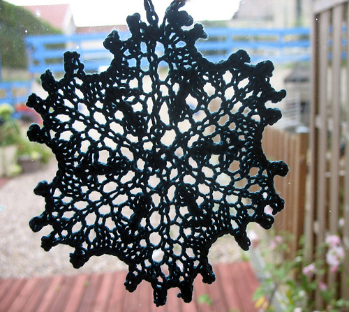 Ravelry: Snowy a Lace Snowflake Ornament pattern by Linda Browning