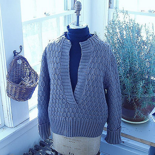 Ravelry: Honeycomb Henley pattern by Norah Gaughan