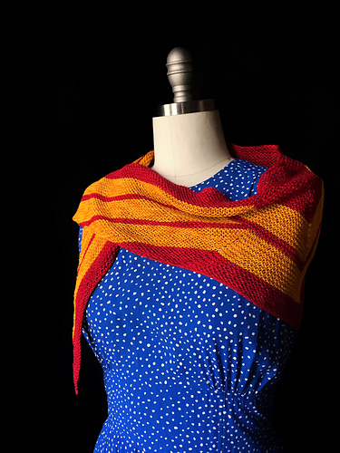 Ravelry: Wonder Woman Wrap (knit) pattern by Carissa Browning