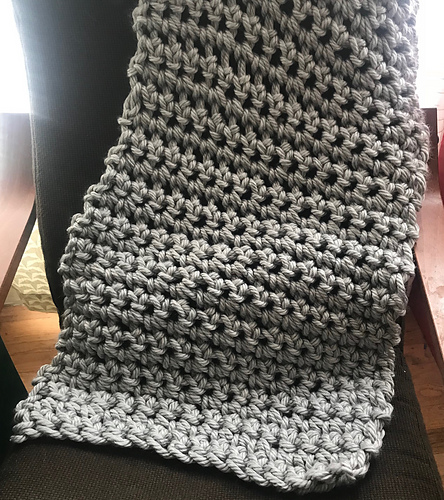 Ravelry: Finger crocheted blanket pattern by Cara Corey