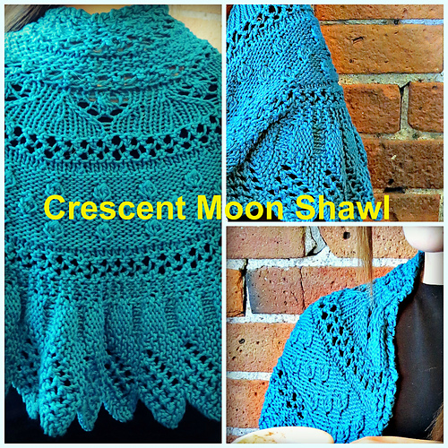 Ravelry: Phases of the Moon Shawls-Crescent,Gibbous,Full pattern by ...