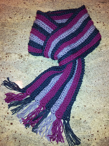 Ravelry: Unisex Ribbed Scarf pattern by Yolanda Munoz