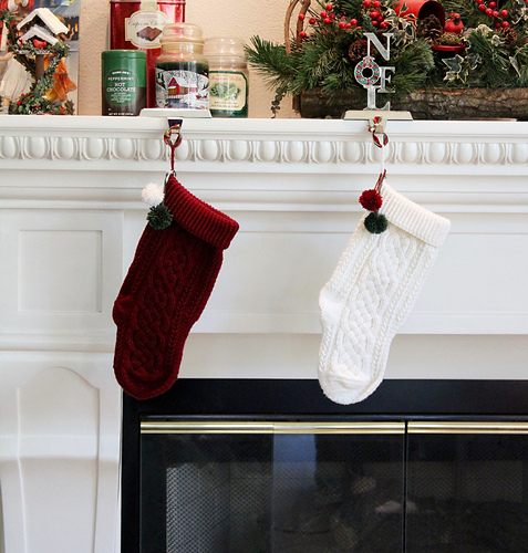 Ravelry: Christmas Cable Stocking pattern by Noelle Stiles