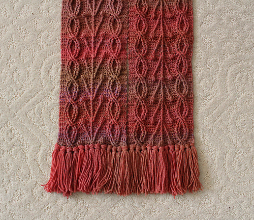 Ravelry: Highland Journey Cable Scarf pattern by Noelle Stiles