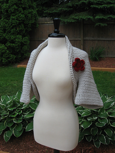 Ravelry: Simple to Make Elegant Shrug pattern by Deborah Devlin