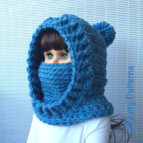 Ravelry: Boston Hooded Cowl pattern by Bina Alper