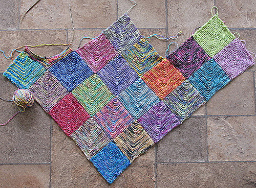 Ravelry: Mitered Square Wrap & Shawl pattern by O/C Knitiot - Deby Lake