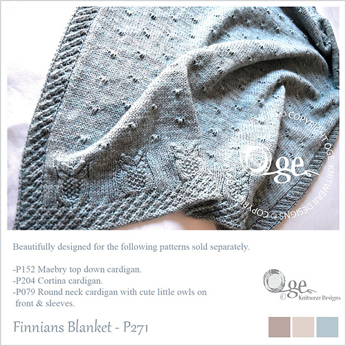 Ravelry: Finnians Blanket - P271 pattern by OGE Knitwear Designs