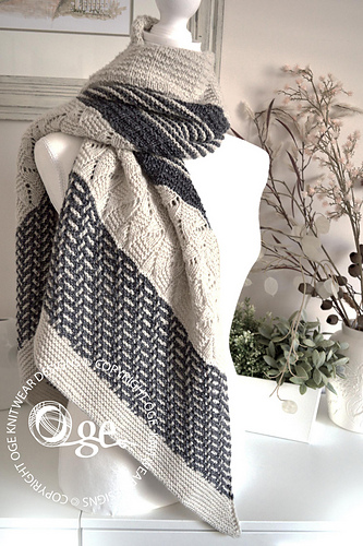Ravelry: Montebello Shawl - P221 pattern by OGE Knitwear Designs