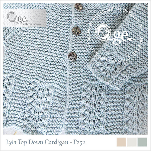 Ravelry: Lyla Top Down Cardigan - P252 pattern by OGE Knitwear Designs