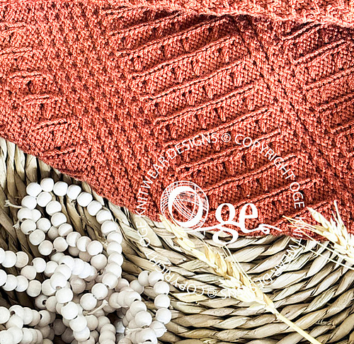 Ravelry: Charleston Blanket - P264 pattern by OGE Knitwear Designs