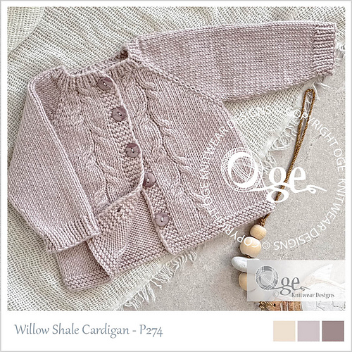 Ravelry: Willow Shale Cardigan - P274 pattern by OGE Knitwear Designs