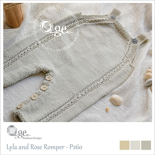 Ravelry: Lyla and Rose Romper - P260 pattern by OGE Knitwear Designs