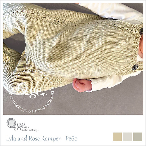 Ravelry: Lyla and Rose Romper - P260 pattern by OGE Knitwear Designs