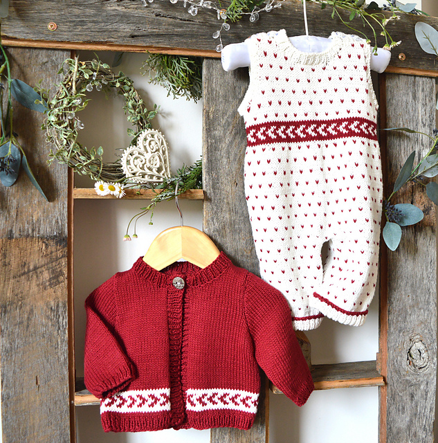 Ravelry: Baby All-in-one Bib Overalls with matching sweater P026 ...