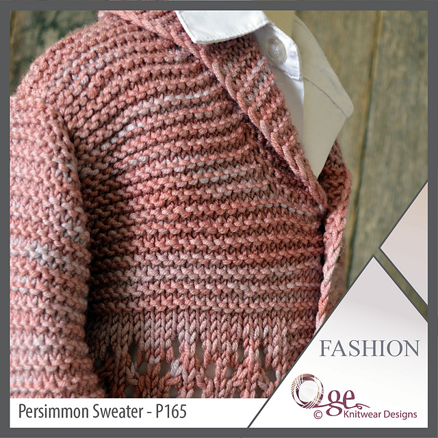 Ravelry: Persimmon Sweater - P165 pattern by OGE Knitwear Designs