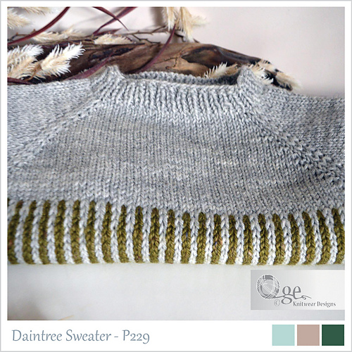 Ravelry: Daintree Sweater - P229 pattern by OGE Knitwear Designs