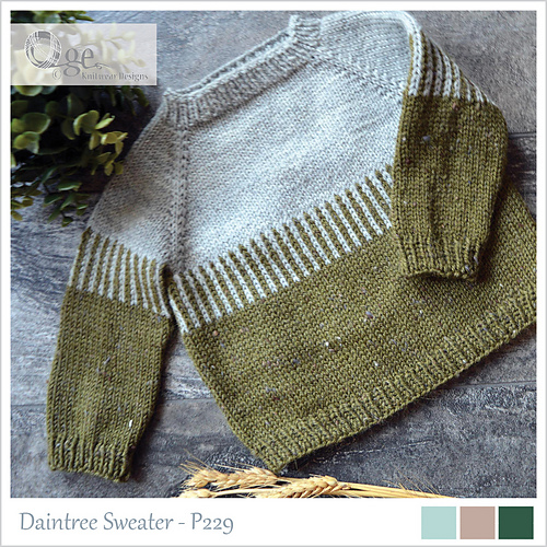 Ravelry: Daintree Sweater - P229 pattern by OGE Knitwear Designs