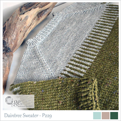 Ravelry: Daintree Sweater - P229 pattern by OGE Knitwear Designs