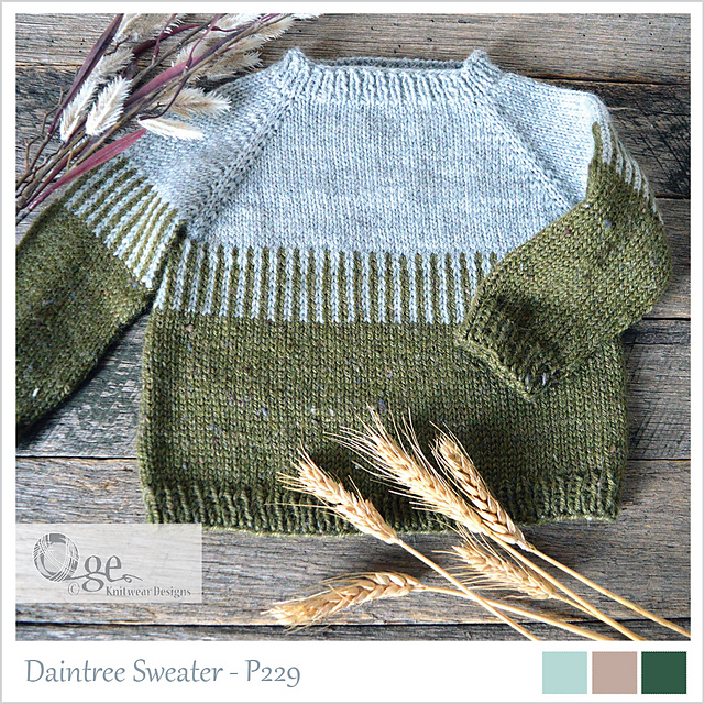 Ravelry: Daintree Sweater - P229 pattern by OGE Knitwear Designs