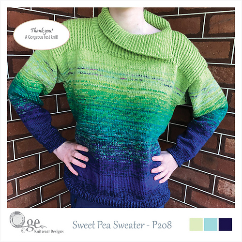 Ravelry: Sweet pea Sweater - P208 pattern by OGE Knitwear Designs