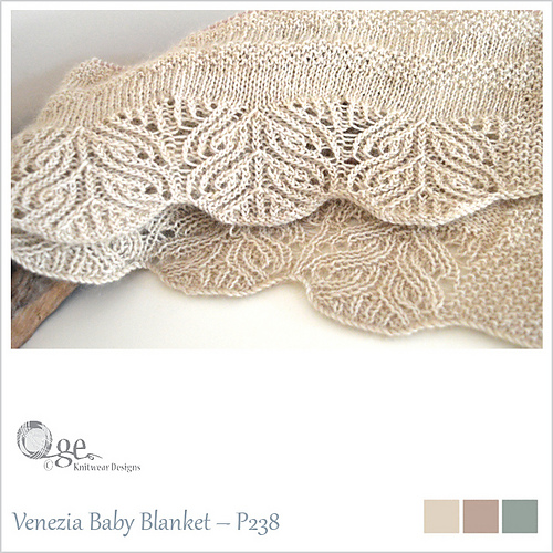 Ravelry: Venezia Baby Blanket – P238 pattern by OGE Knitwear Designs