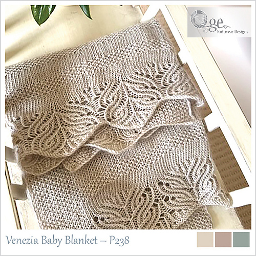 Ravelry: Venezia Baby Blanket – P238 pattern by OGE Knitwear Designs